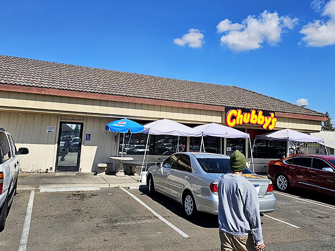 Even from the parking lot, Chubby's promises what we're all looking for &ndash; a place where hunger ends and happiness begins.