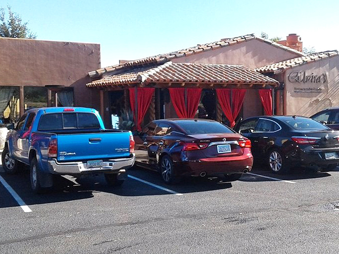 Plenty of parking means the hardest decision you'll face is choosing between chicken, beef, or cheese enchiladas.