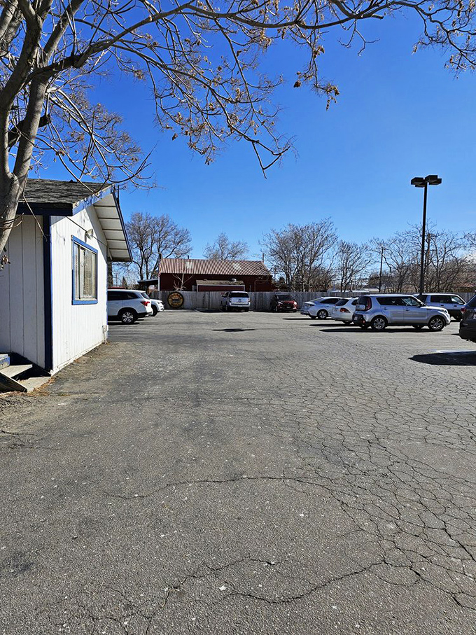 The parking area outside Village Grill tells its own story&mdash;full of cars belonging to locals who know exactly where to find honest-to-goodness good food.