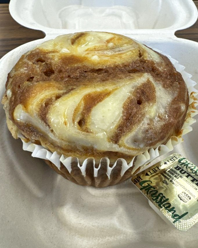 This cinnamon-swirled muffin isn't just breakfast&mdash;it's dessert with an alibi, a morning indulgence that somehow feels both decadent and completely necessary.