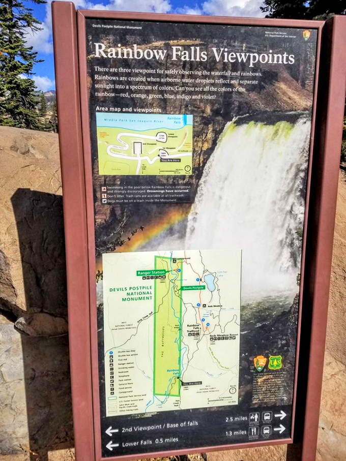 Multiple viewpoints ensure every photographer finds their perfect angle for capturing rainbow magic in mist.