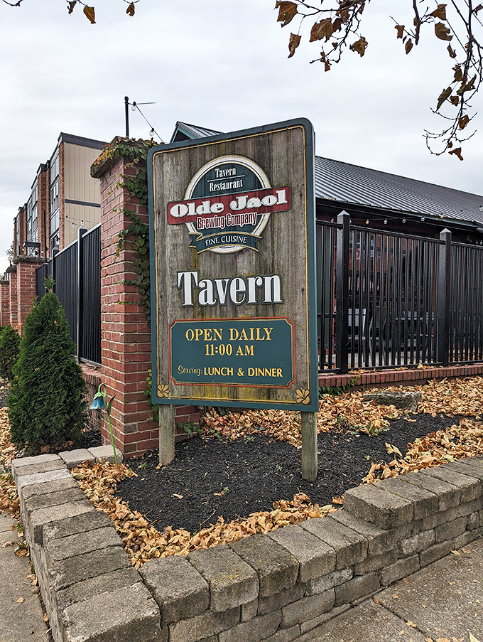 The sign promises "fine cuisine" daily—a commitment to quality that's served this former jailhouse well in its delicious second act.