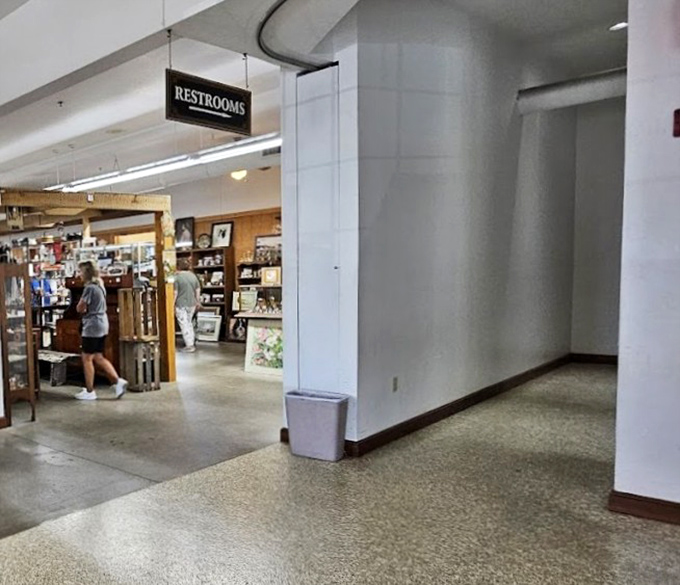 Even the path to the restrooms offers glimpses of treasures&mdash;proving there's literally no corner of this place without something fascinating.