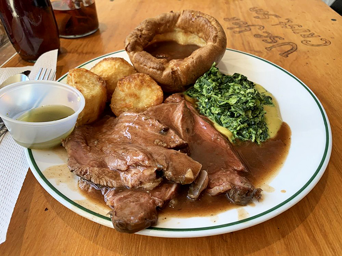 Sunday roast with Yorkshire pudding and all the trimmings. This plate doesn't just feed your body&mdash;it hugs your soul.