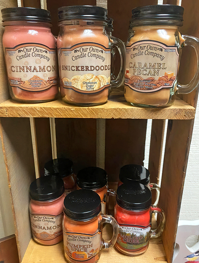 Mason jar candles in flavors so comforting they should come with a warning: "May cause spontaneous memories of grandma's kitchen."