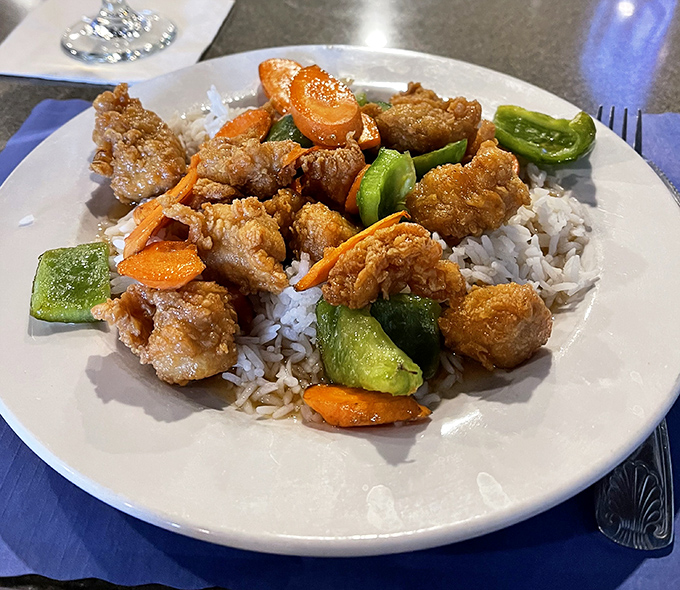 Sesame chicken glazed to perfection, sweet and savory in all the ways that matter most.