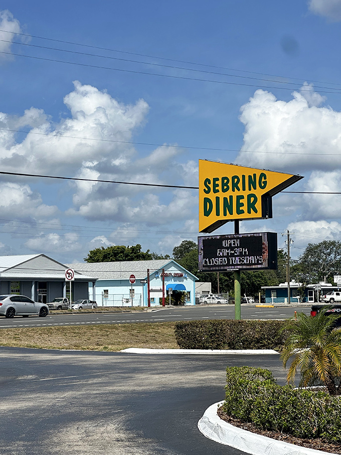 That yellow sign against the Florida sky doesn't just mark a location&mdash;it's a promise of good food and a reminder that some traditions are worth preserving.