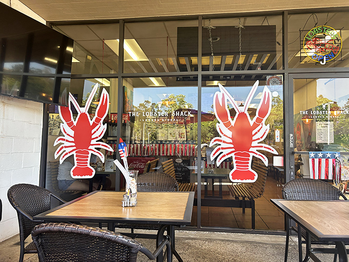 Those lobster decals aren't just cute&mdash;they're sentinels guarding the entrance to a world where seafood simplicity reaches its buttery, delicious peak.