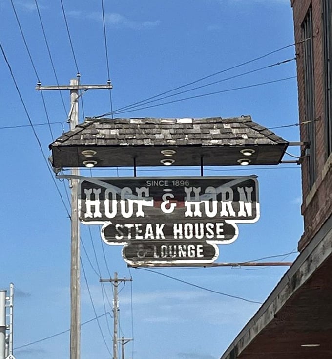 Clear signage guides hungry travelers to what many consider Missouri's best-kept steakhouse secret.