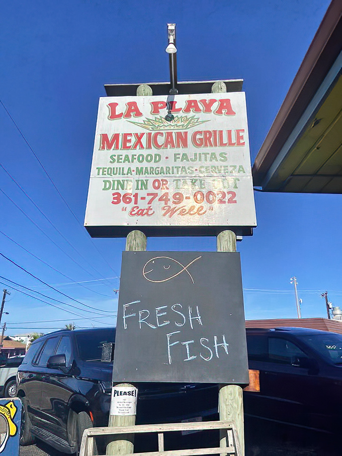 Even the signage promises fresh fish and good times, setting expectations that this little gem consistently exceeds.