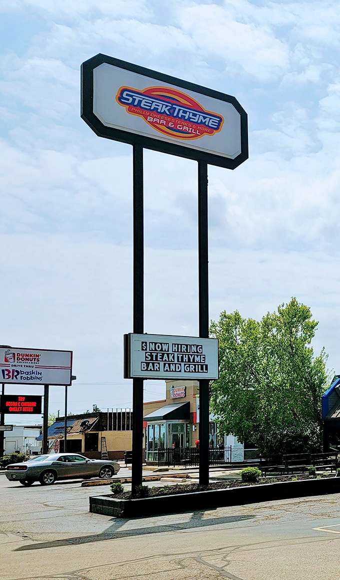 Simple signage for a place that lets its extraordinary food do all the talking necessary.