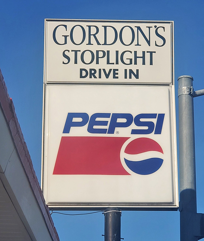 The beacon of burger hope—a sign that's guided hungry travelers to happiness since 1948, no GPS required.