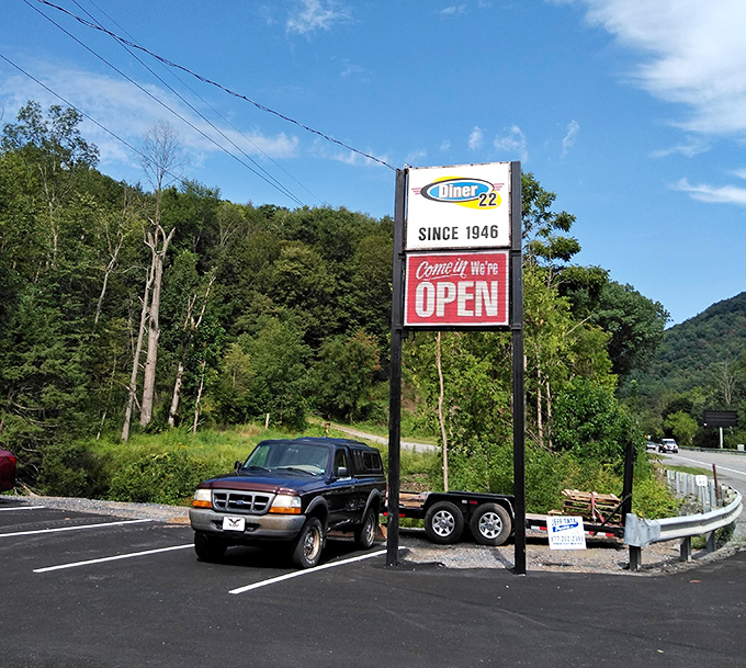 Since 1946, this sign has been making silent promises of good food and better company &ndash; and Diner 22 keeps delivering on both.