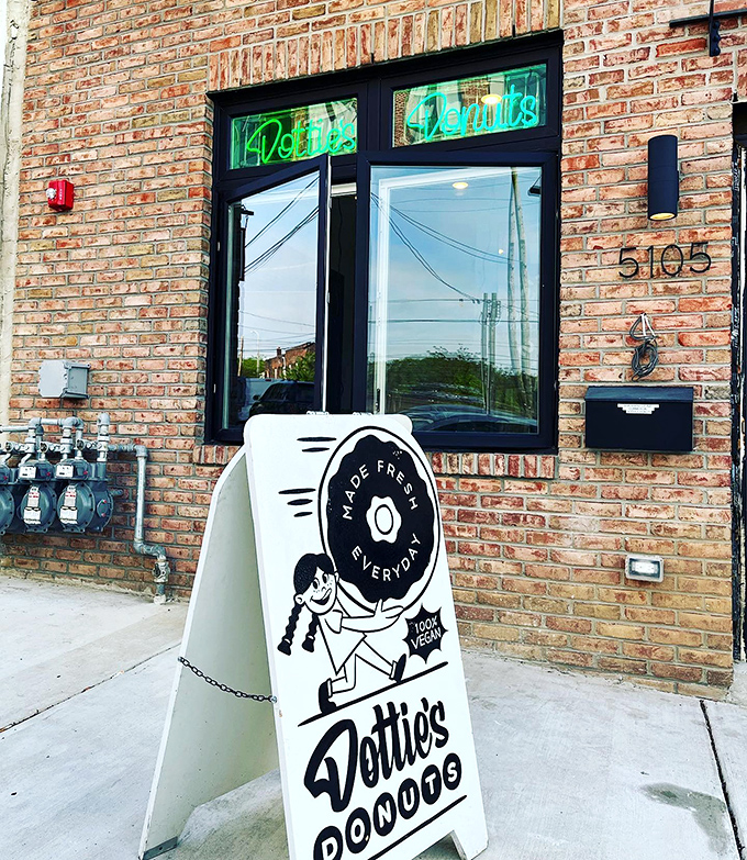 That sandwich board sign might as well say "Abandon all diets, ye who enter here" &ndash; and we're fine with that.