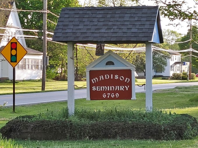 The unassuming roadside sign belies the extraordinary experiences waiting beyond. First-time visitors often drive past, not realizing what awaits inside.