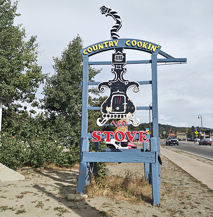 "Country Cookin'" isn't just a sign&mdash;it's a promise that's been kept for generations. This blue roadside beacon has guided hungry travelers to breakfast salvation.