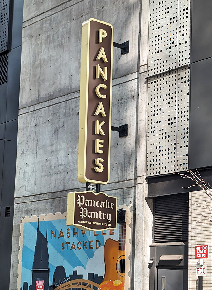 This isn't just a sign&mdash;it's a vertical promise of pancake perfection that's been keeping its word to Nashvillians for generations.
