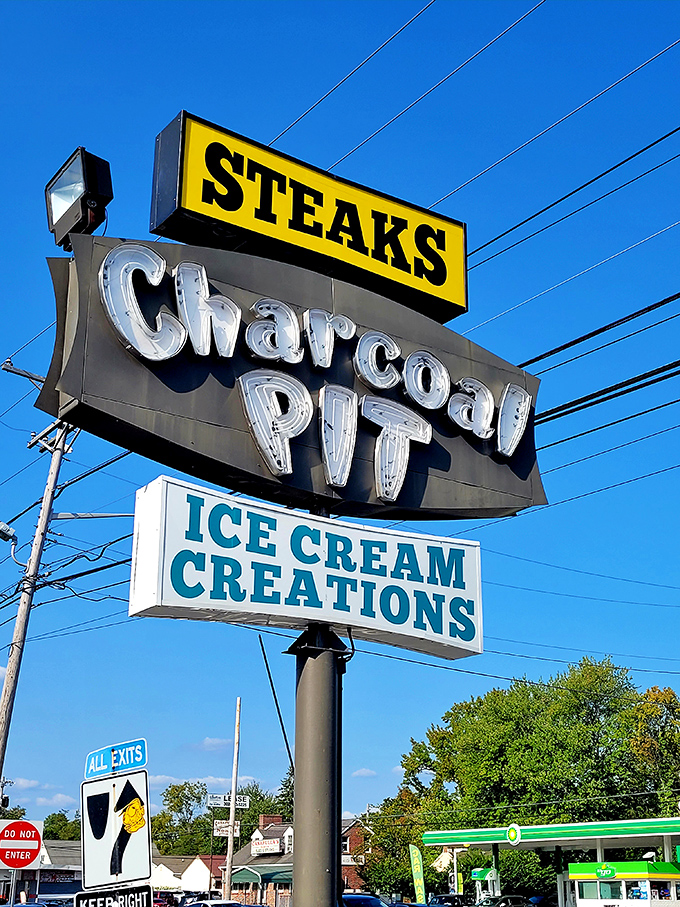 That neon sign has guided hungry travelers for generations. Like a lighthouse for those lost in a sea of mediocre fast food options.