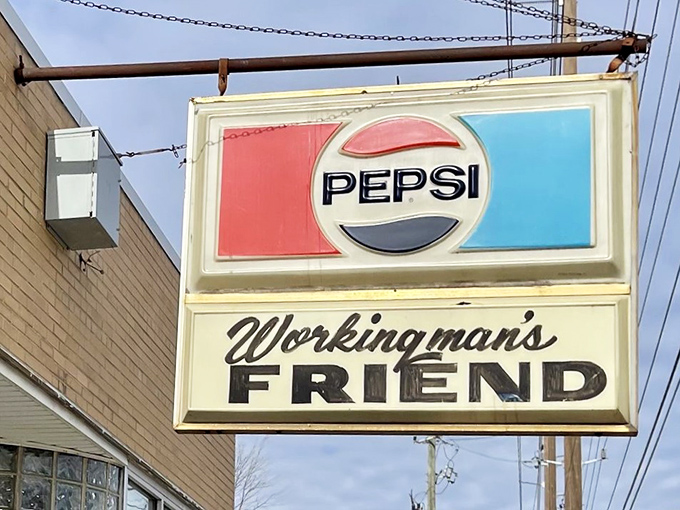 That iconic Pepsi sign has guided hungry Hoosiers to burger paradise for generations. Like a lighthouse for the lunch crowd, it promises safe harbor for empty stomachs.