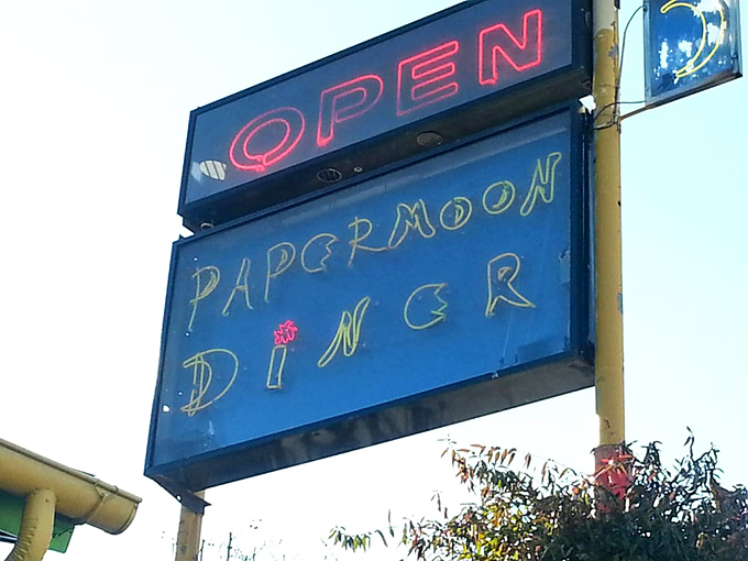 Signage that promises exactly what it delivers: an unforgettable dining experience with serious personality.