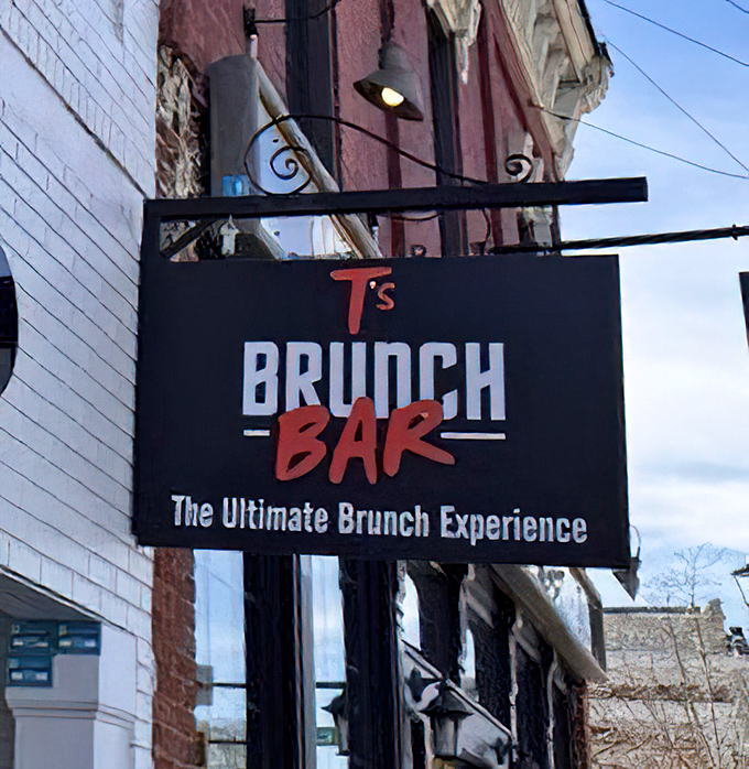 The sign says it all—"The Ultimate Brunch Experience" isn't just marketing; it's a promise T's Brunch Bar delivers on with every visit.