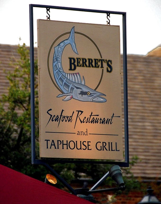 The sign that started a thousand satisfied sighs &ndash; your GPS destination for seafood done right.