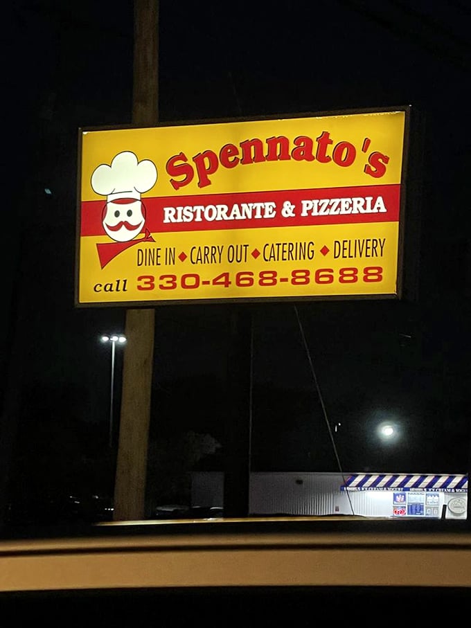 The beacon that guides hungry travelers home. This sign has likely been photographed more times than most Ohio landmarks.