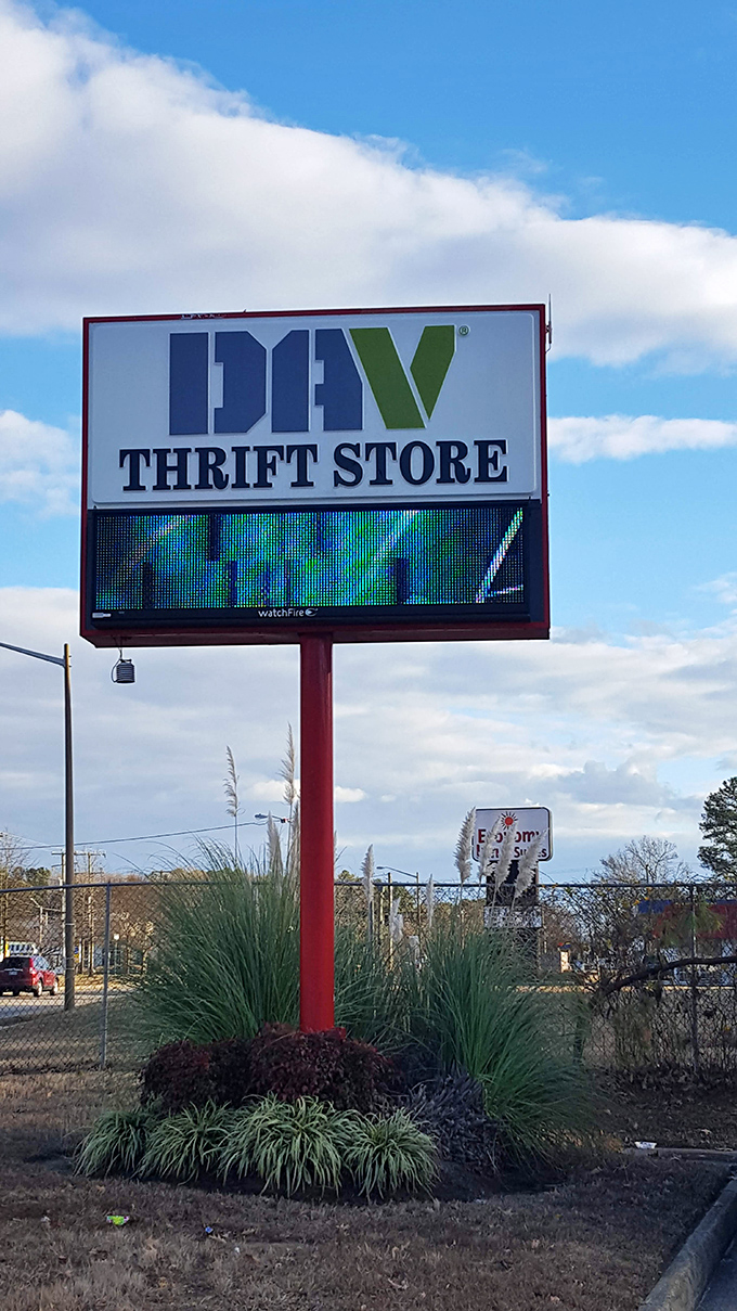 The DAV sign against Virginia's blue sky&mdash;a landmark for veterans' support and the universal joy of finding something wonderful for next to nothing.