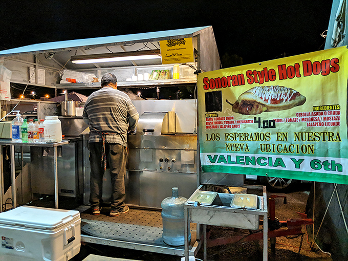 Sonoran hot dogs &ndash; the ultimate shopping fuel. This isn't just street food; it's a borderlands delicacy that makes every bargain taste even sweeter.