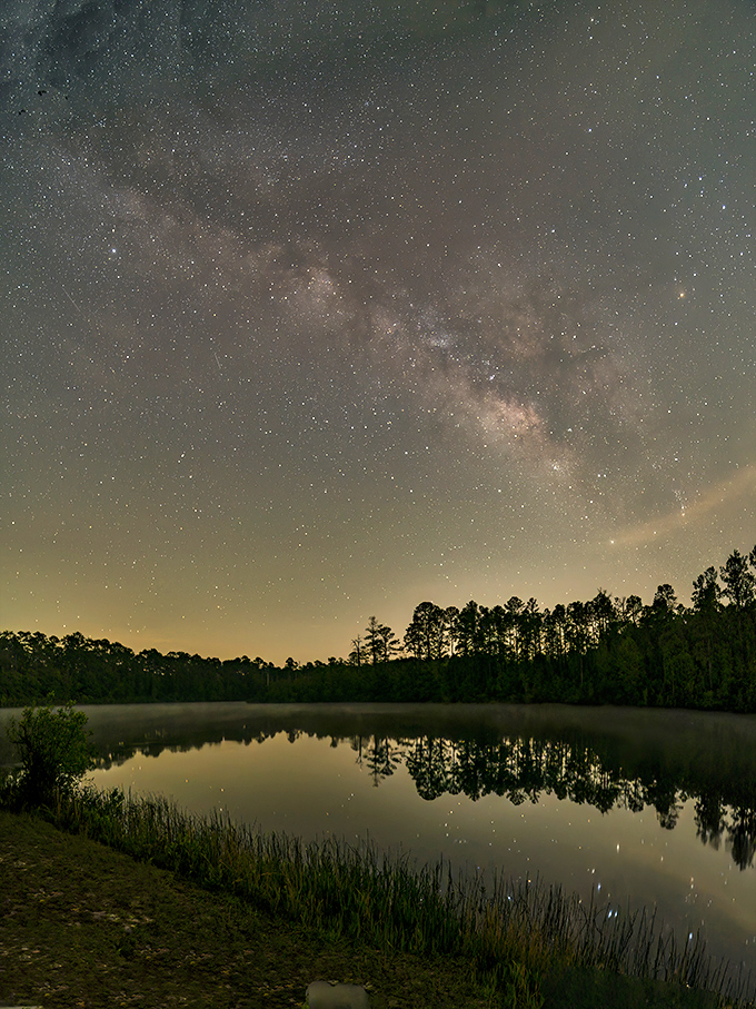 Stars putting on a show that outshines Broadway. The Milky Way stretches across Aiken's night sky, reminding us why our ancestors invented constellations instead of Netflix.