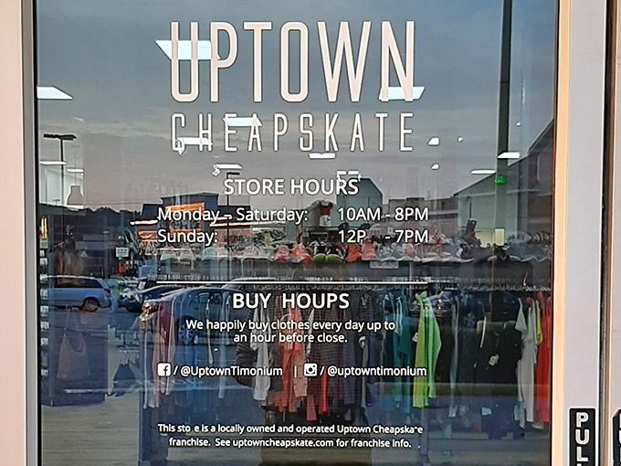 Hours posted like a promise of adventure &ndash; plenty of time to find your next favorite outfit.