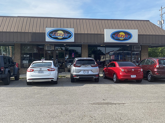 Full parking lot&mdash;the universal sign of food worth waiting for. Fitzy's loyal customers know that empty stomachs and empty spaces don't last long here.