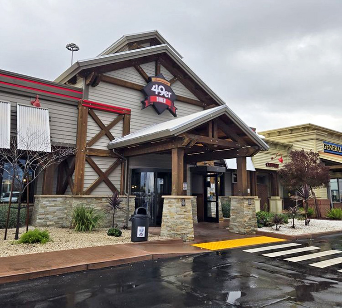 Even on rainy days, the 49er Diner's fa&ccedil;ade beckons like a lighthouse for the hungry. No gold panning required&mdash;just bring your appetite.