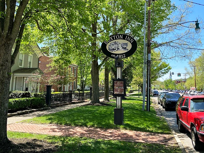 Street signage guides visitors to their destination - though some guests claim the spirits provide additional navigation.