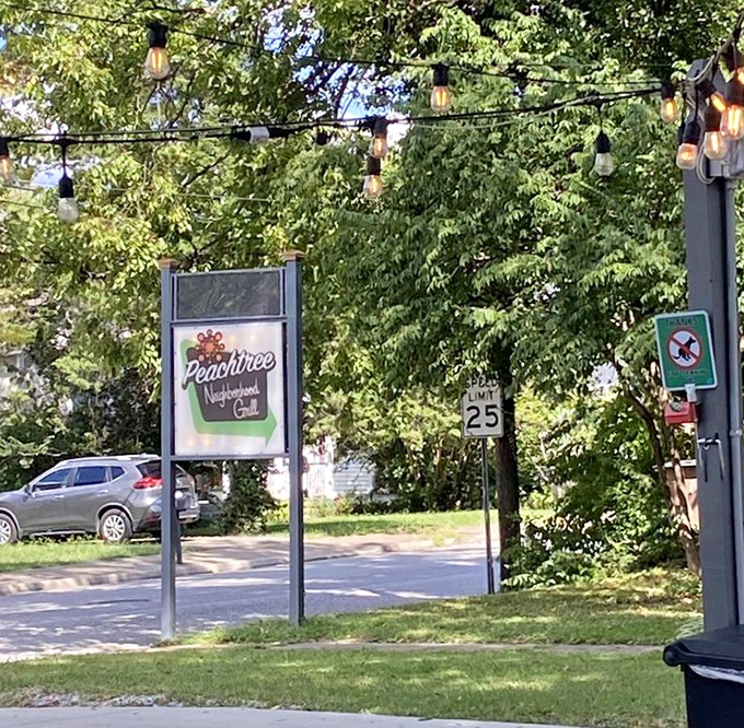 Street signs pointing toward your next favorite meal - sometimes the best directions are the simplest.