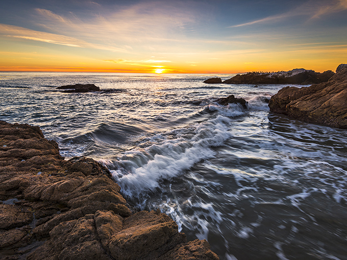 As the sun takes its final bow, Leo Carrillo's rocky coastline transforms into a masterpiece of light and shadow. Sunsets here make even smartphone photographers look like professionals.