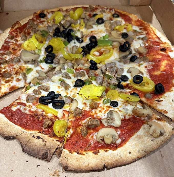 This supreme pizza could broker world peace&mdash;one slice and enemies become friends over melted cheese.