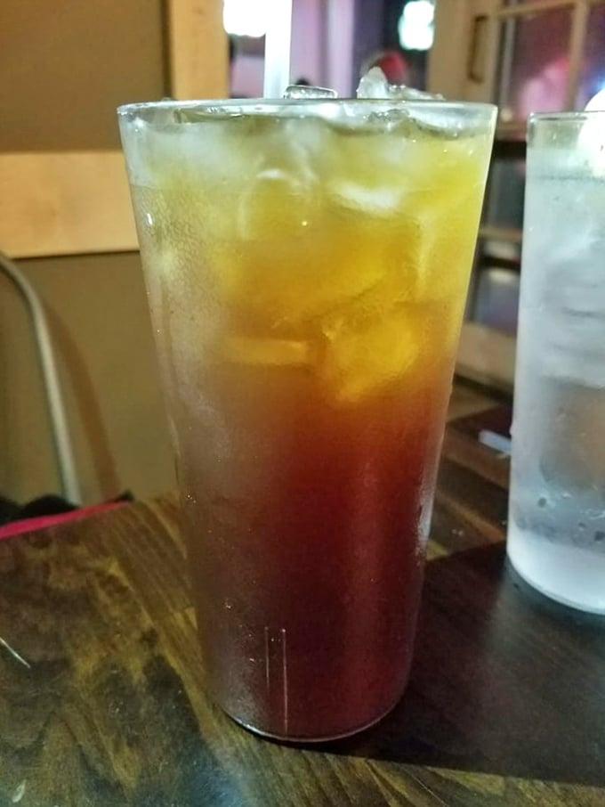 Sweet tea so perfectly layered it looks like a sunset in a glass&mdash;the unofficial wine pairing for serious barbecue enthusiasts.