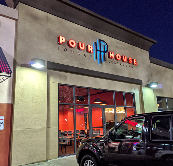 The Pour House glows with evening promise, offering sophisticated nightlife options that prove retirement in Chico means trading rush hour for happy hour.