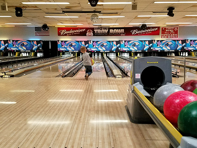 Troy Bowl keeps the timeless American tradition of bowling alive, where the sound of pins falling is the soundtrack to multi-generational fun.