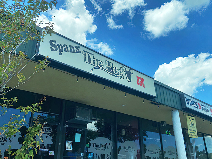 A sign that promises good times and better barbecue &ndash; and actually delivers on both.