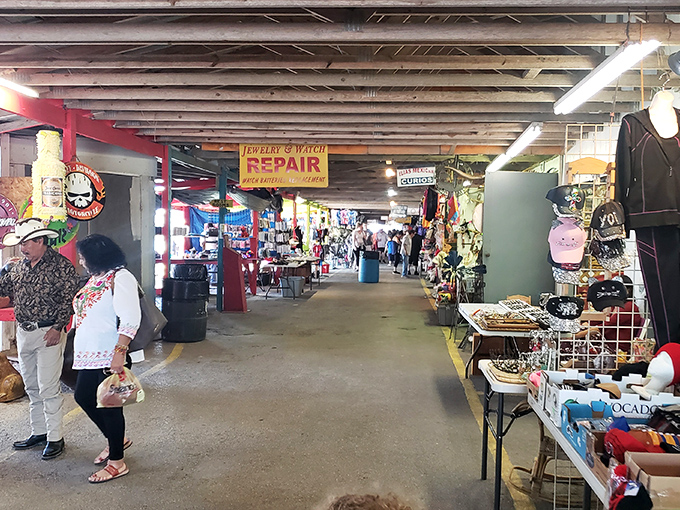 Wide aisles and endless possibilities stretch before you like a retail yellow brick road adventure.