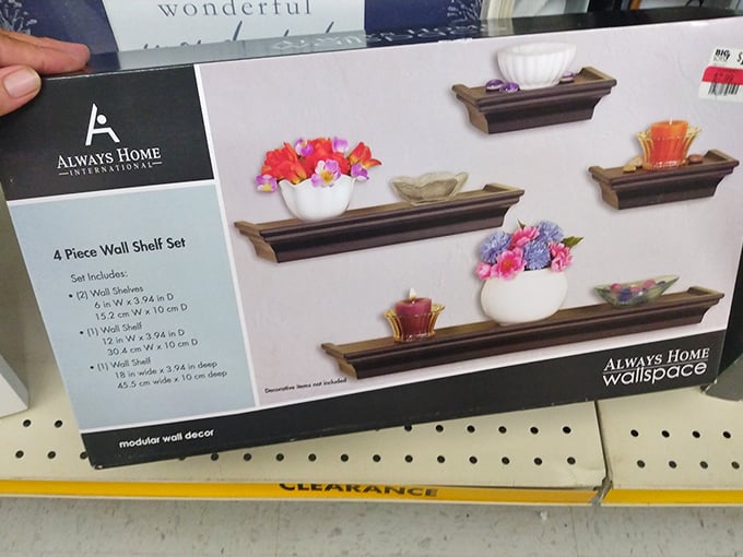Wall shelves that suggest "I have my life together" while providing a stage for those decorative items you've been collecting with no place to display.