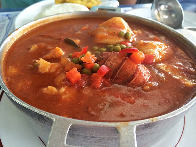 The Zarzuela de Mariscos: Spain's seafood answer to the question "What if we put all the ocean's best offerings in one magnificent stew?"