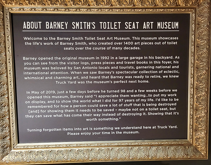 The museum's origin story reveals the heart behind the quirky concept. Preservation comes in many forms—even toilet seats.