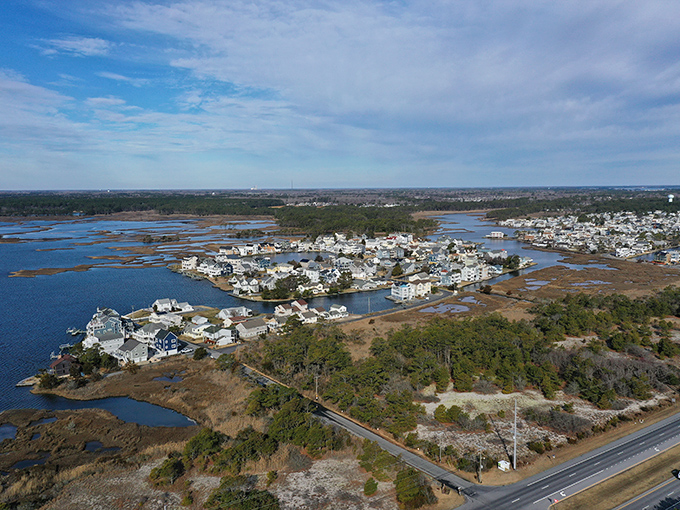 The aerial view that shows why locals call this their best-kept secret &ndash; and they're absolutely right.