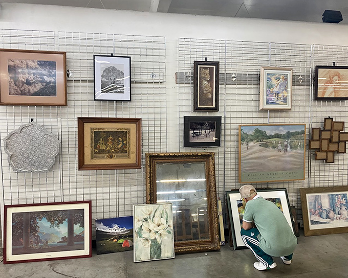 The art wall: where landscapes, still lifes, and quirky prints wait to fill that empty space above your couch for less than the cost of dinner.