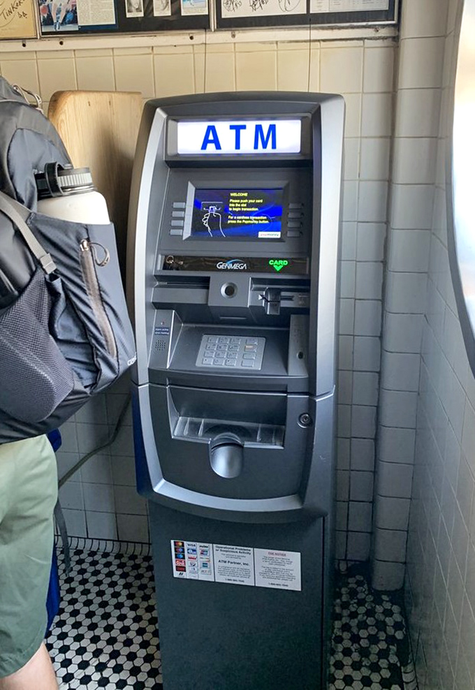 Even the ATM corner has character&mdash;because at Jim's, you'll want cash ready for that impulse second sandwich you're definitely going to order.