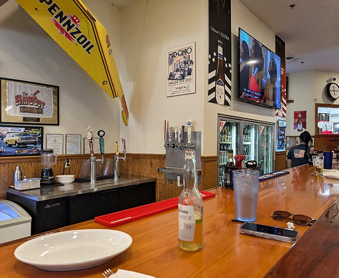 A bar that understands its purpose: good drinks, good company, and sports on TV. Some places just get what matters in life.