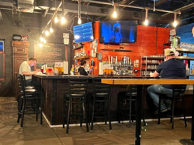 The bar area isn't just where drinks are served&mdash;it's command central for barbecue operations, where meat strategies are planned and sauce treaties signed.